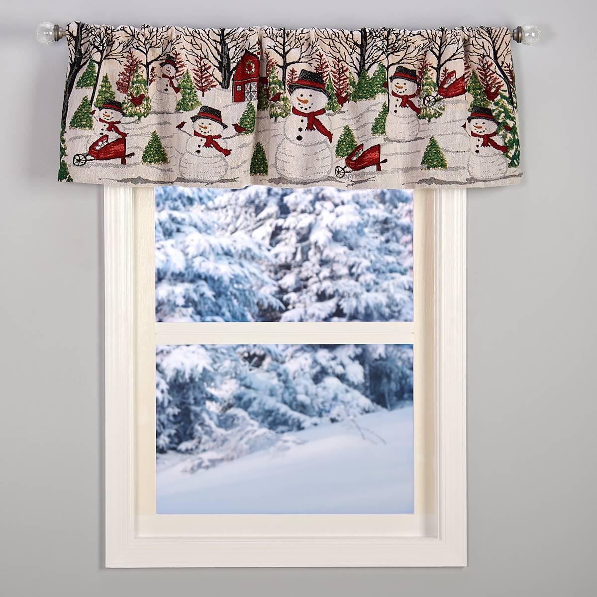 Click here for Snowman Red Barn Kitchen Rod Pocket Valance prices
