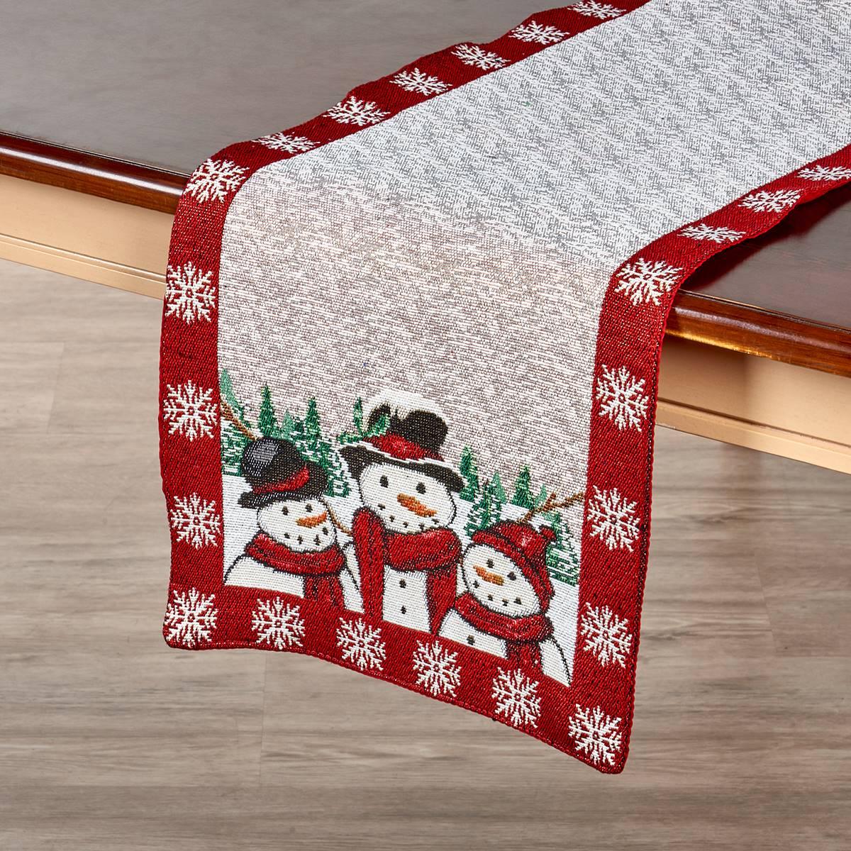 Click here for 3 Snowman Christmas Tapestry Runner prices