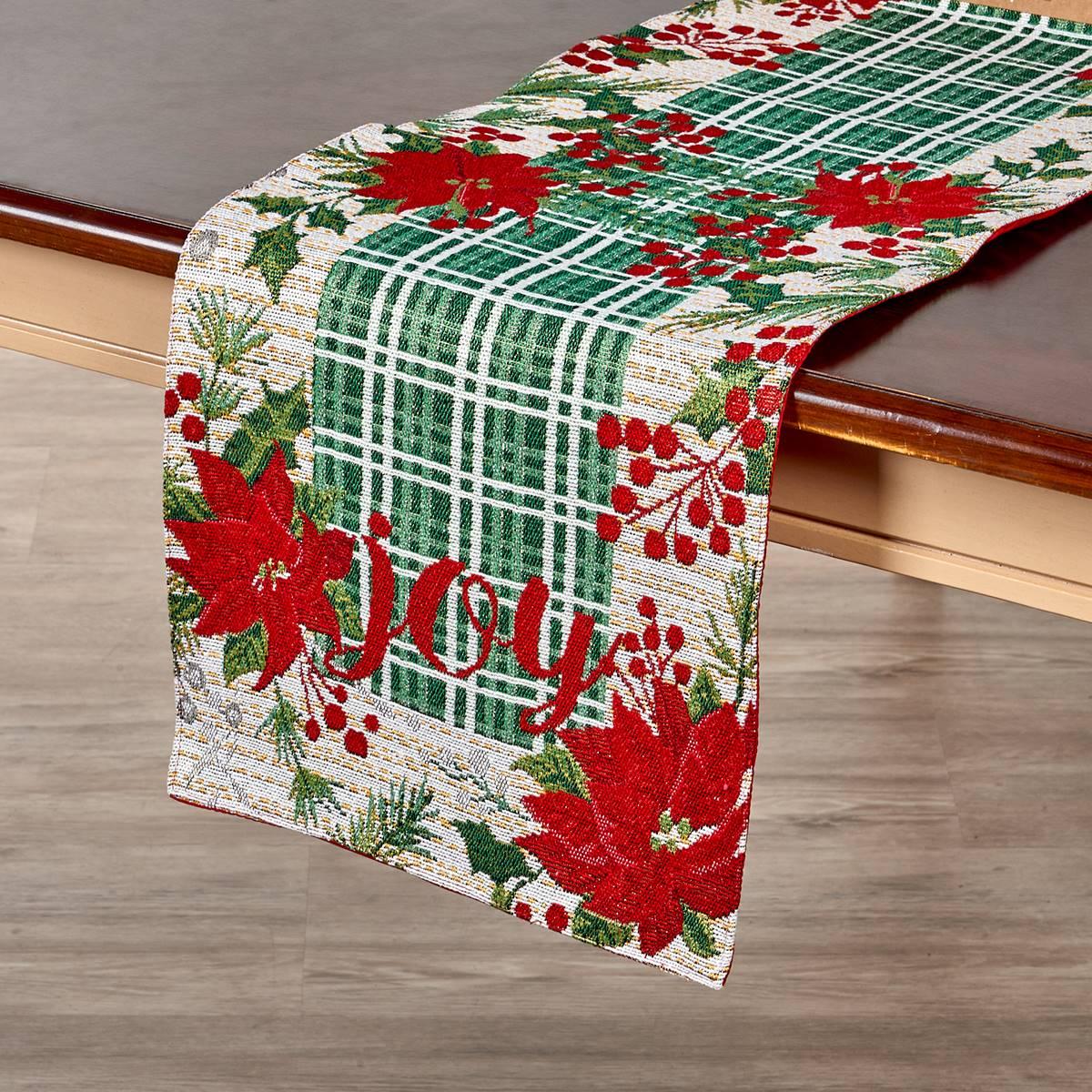 Click here for Joy Point Christmas Tapestry Runner - 13x72 prices