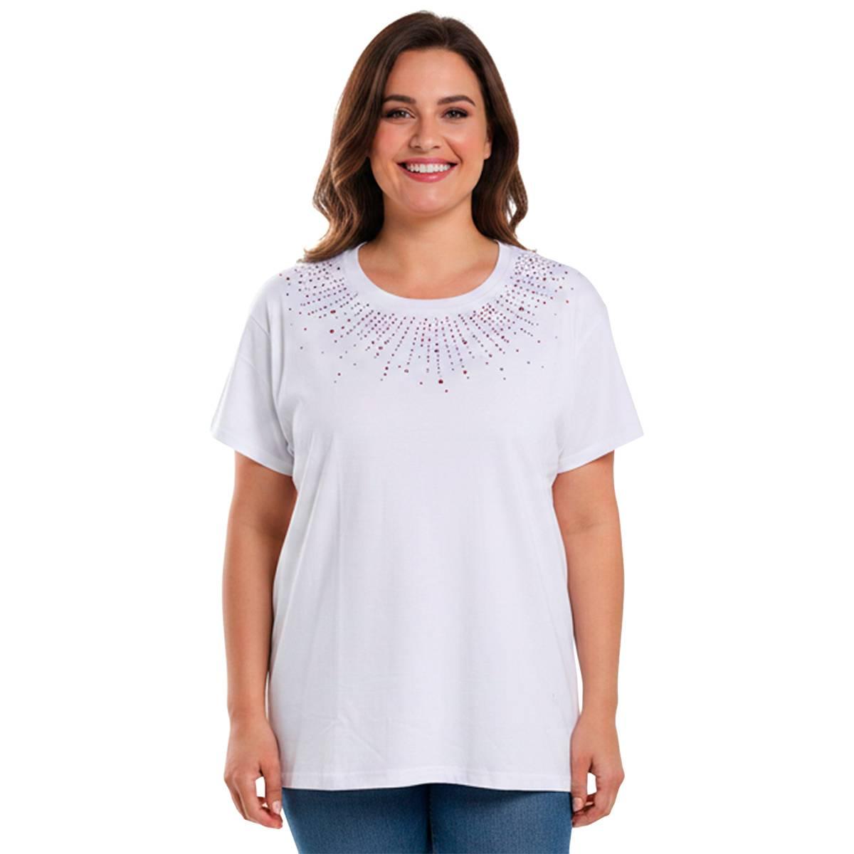 Click here for Plus Size Top Stitch By Morning Sun Short Sleeve S... prices
