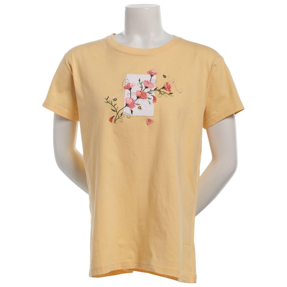 Click here for Plus Size Top Stitch by Morning Sun Bee Floral Bud... prices