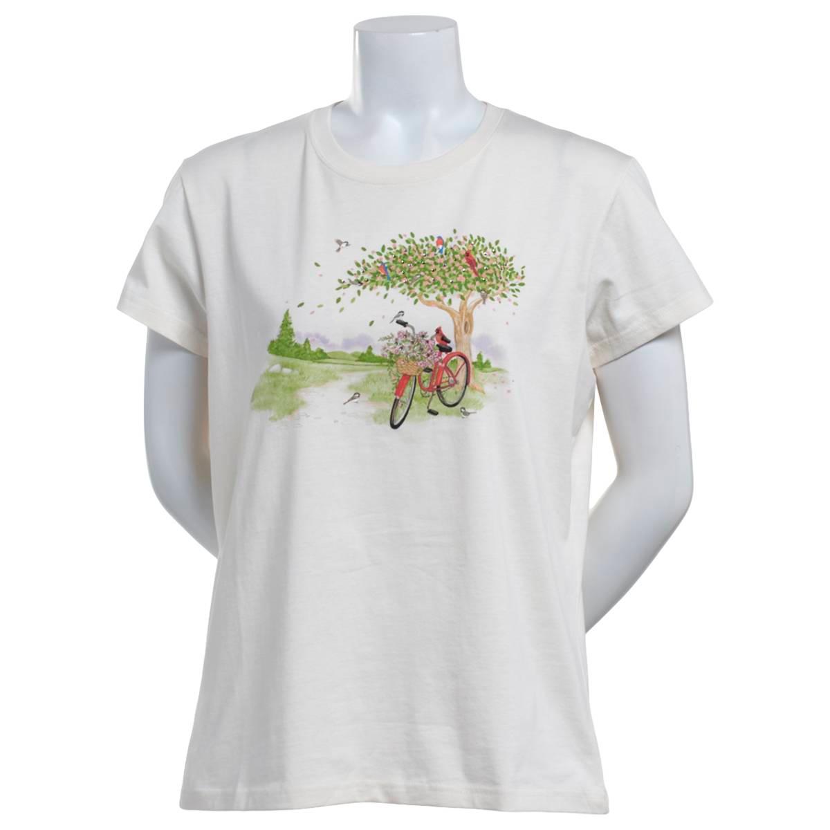 Click here for Womens Top Stitch by Morning Sun Road Trip Bike Te... prices