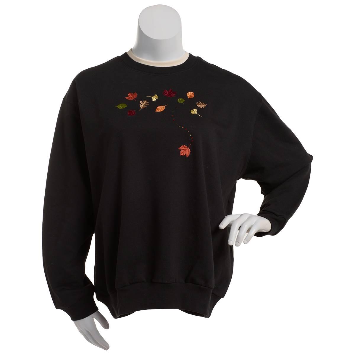 Click here for Plus Size Top Stitch by Morning Sun Autumn Leaf Sw... prices