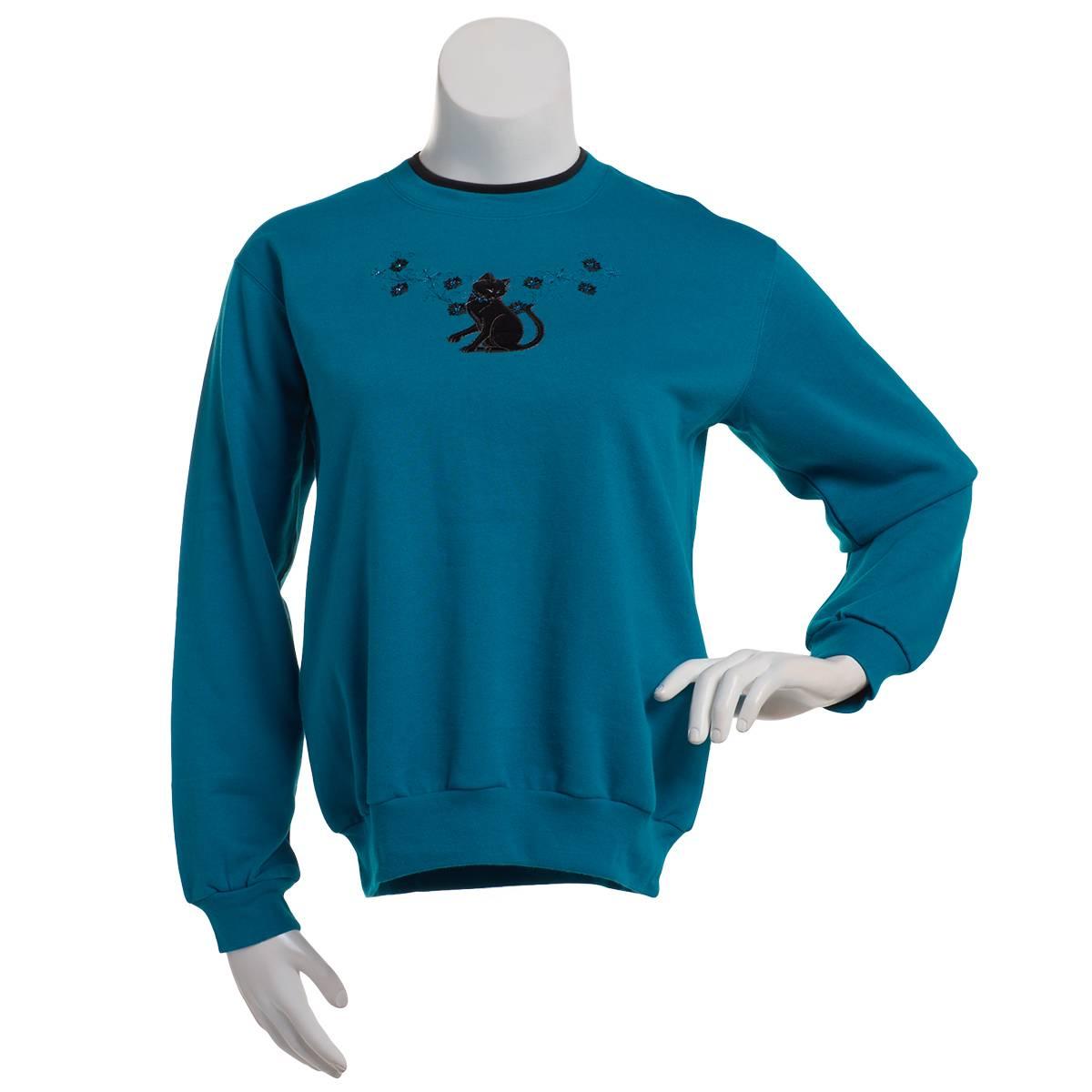Click here for Plus Size Top Stitch by Morning Sun Floral Velvet... prices
