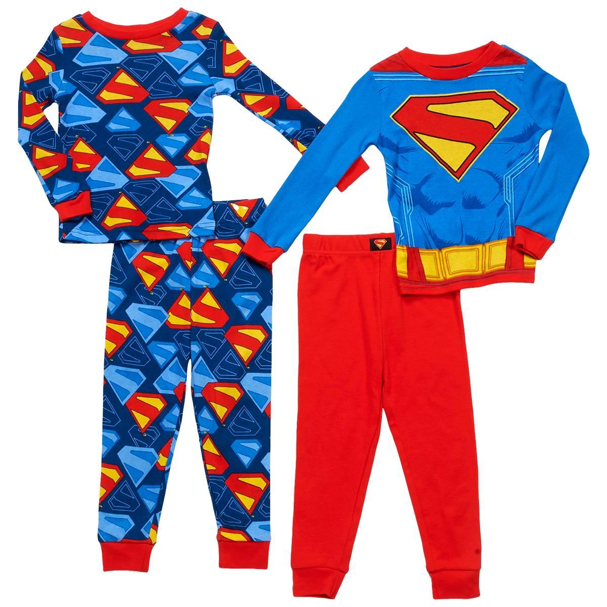 Click here for Boys (4-10) 2 Pk. Superman Pajama Set - Blue/Red prices