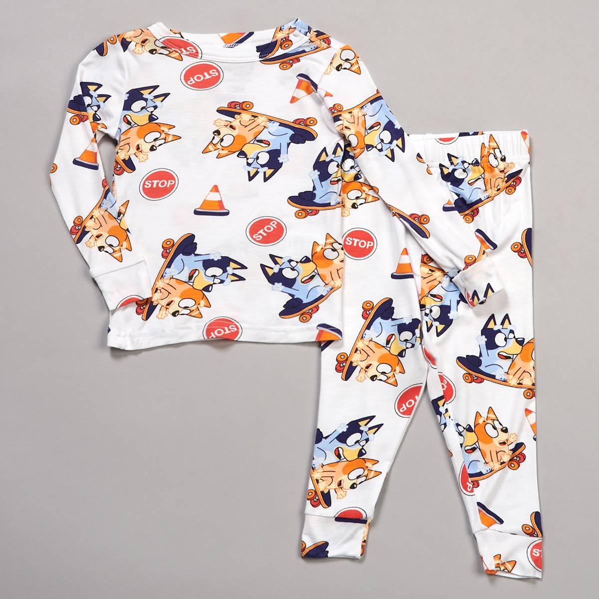 Click here for Baby Boy (12-24M) Bluey Skateboard Pals Pajama Set prices
