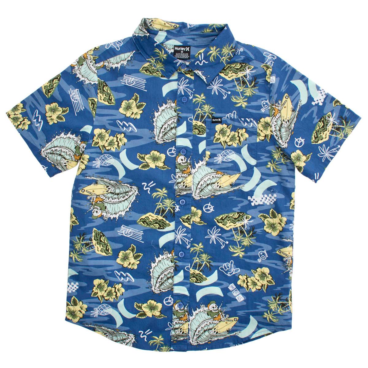 Click here for Boys (8-20) Hurley Short Sleeve Skeleton Surfer Bu... prices