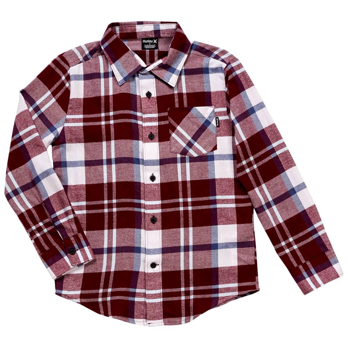 Click here for Boys (8-20) Hurley Santa Cruz Plaid Flannel Shirt... prices