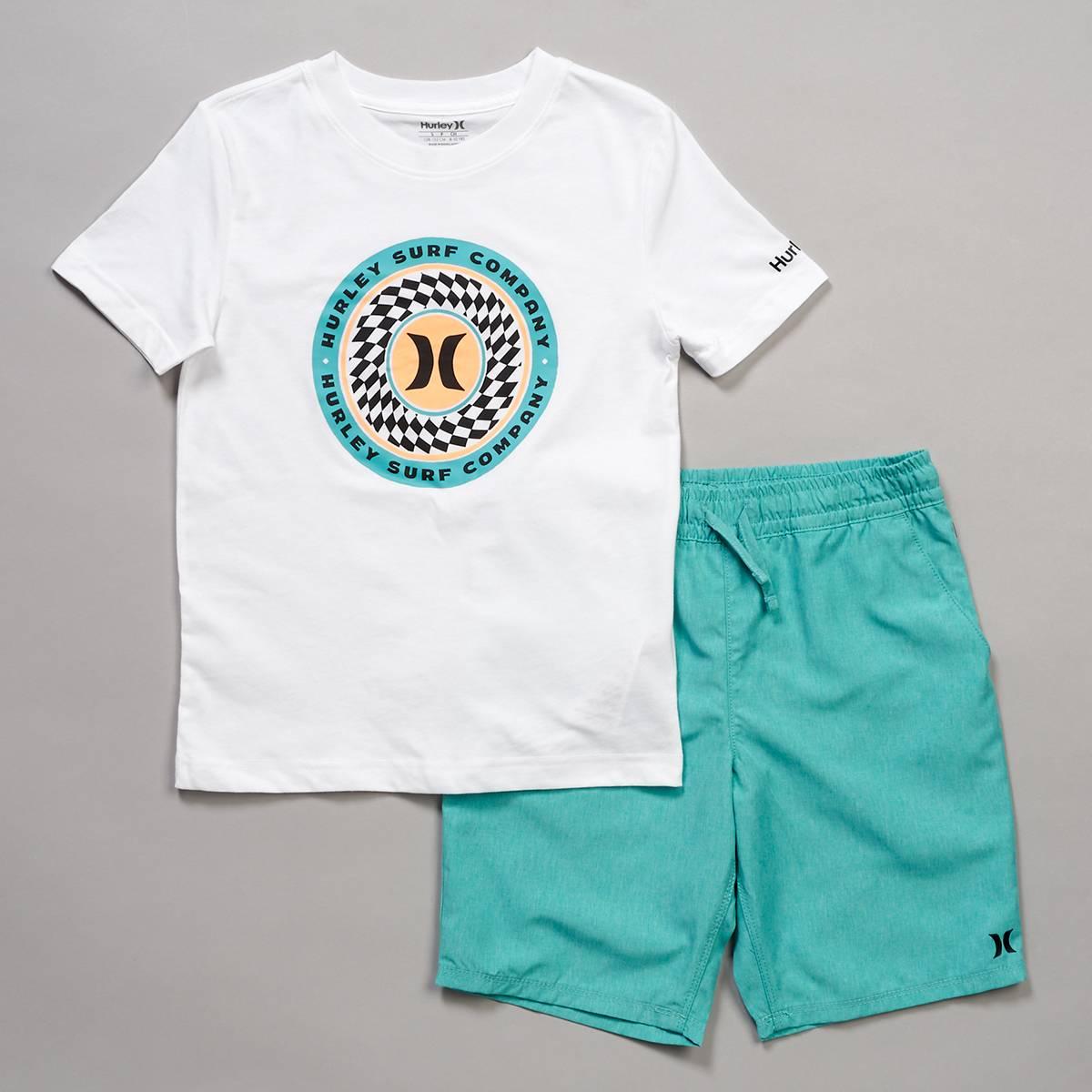 Click here for Boys (8-20) Hurley Short Sleeve Gumball Tee & Hybr... prices