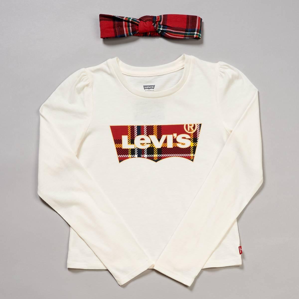 Click here for Girls (7-16) Levis(R) Long Sleeve Plaid Logo Tee prices
