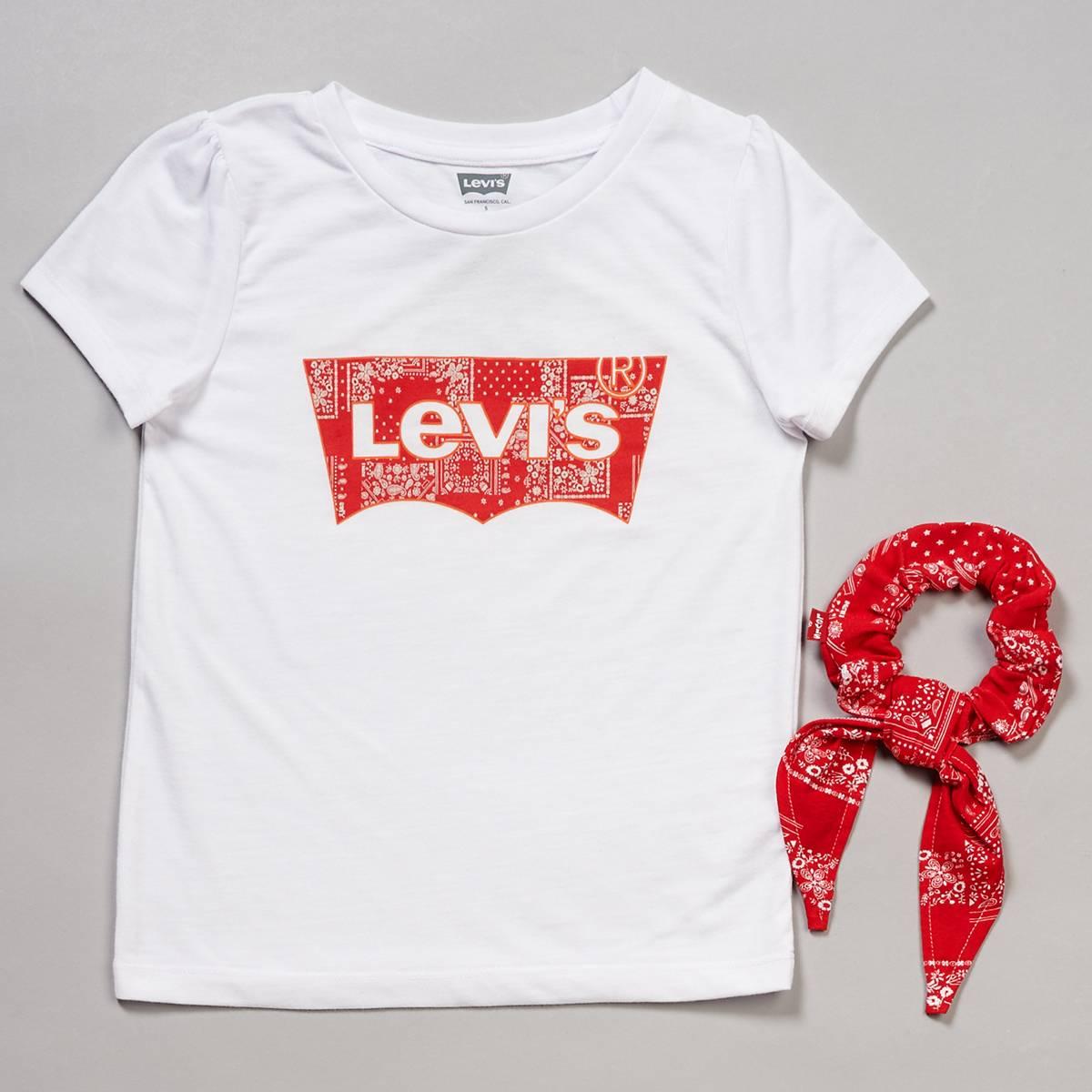 Click here for Girls (7-16) Levis(R) Short Sleeve Bandana Logo Te... prices