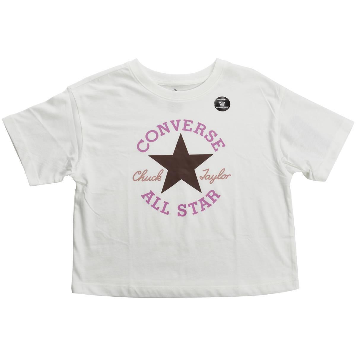 Click here for Girls (7-16) Converse Short Sleeve Logo Boxy Tee prices