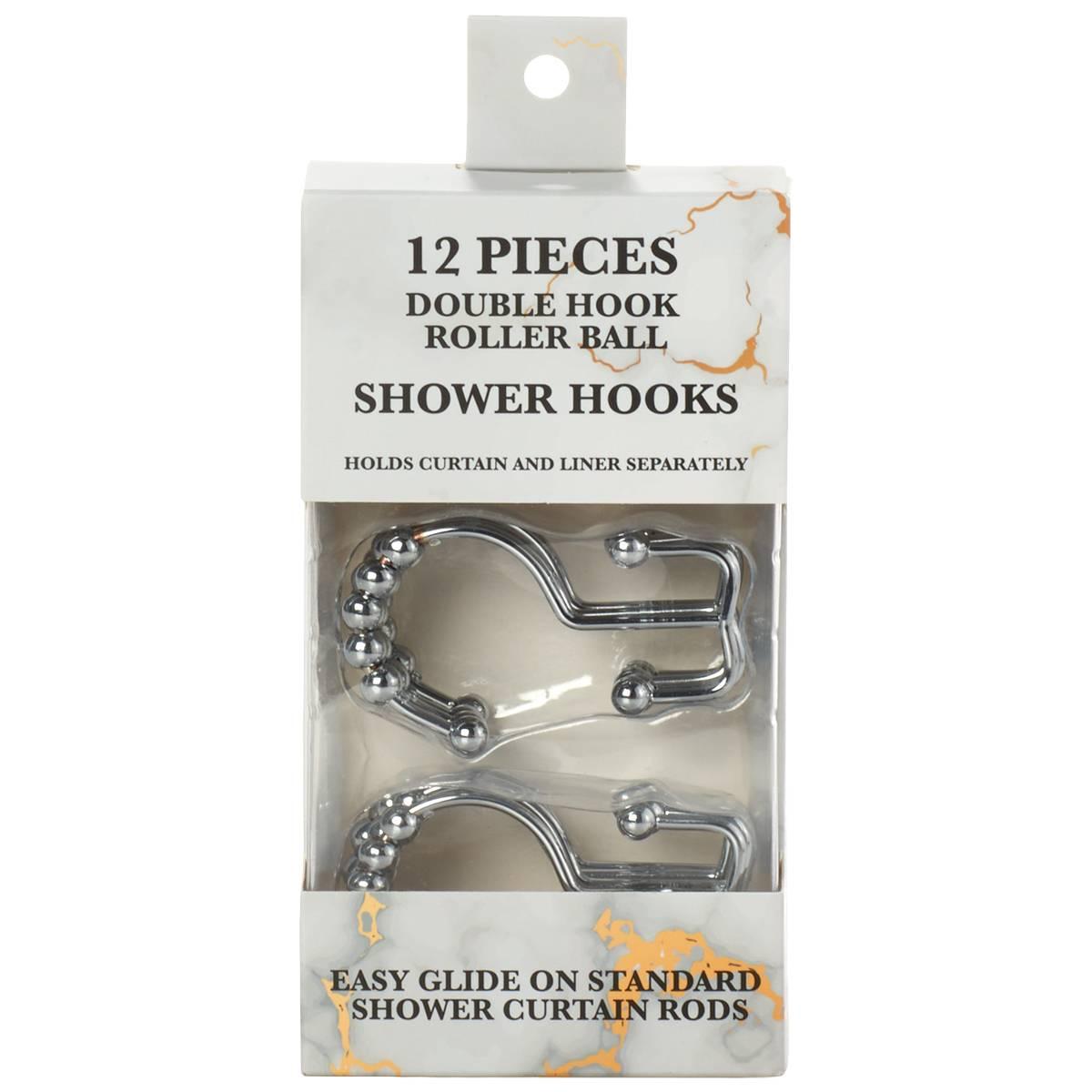 Click here for Silver Lining Home Chrome Double Roller Shower Hoo... prices