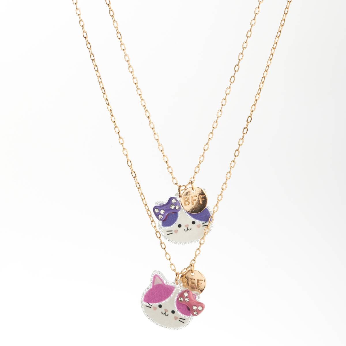 Click here for Kids Lil Ashley 2pc. BFF Kitten Pendant Necklace S... prices