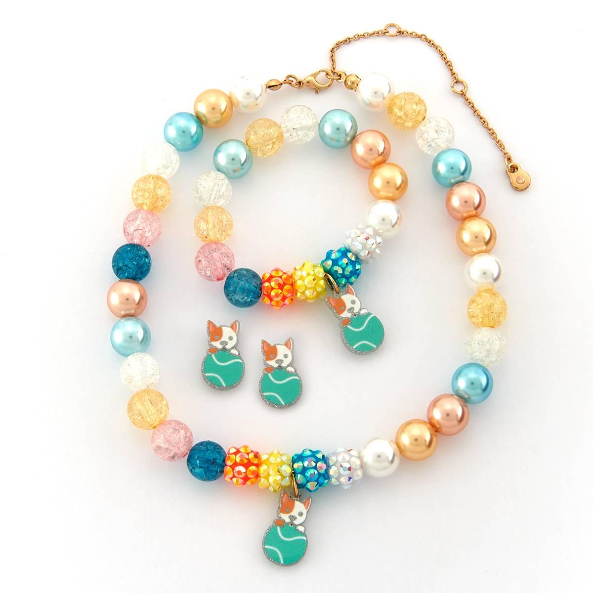 Click here for Kids Lil Ashley 3pc. Pet Lover Beaded Bling Set prices