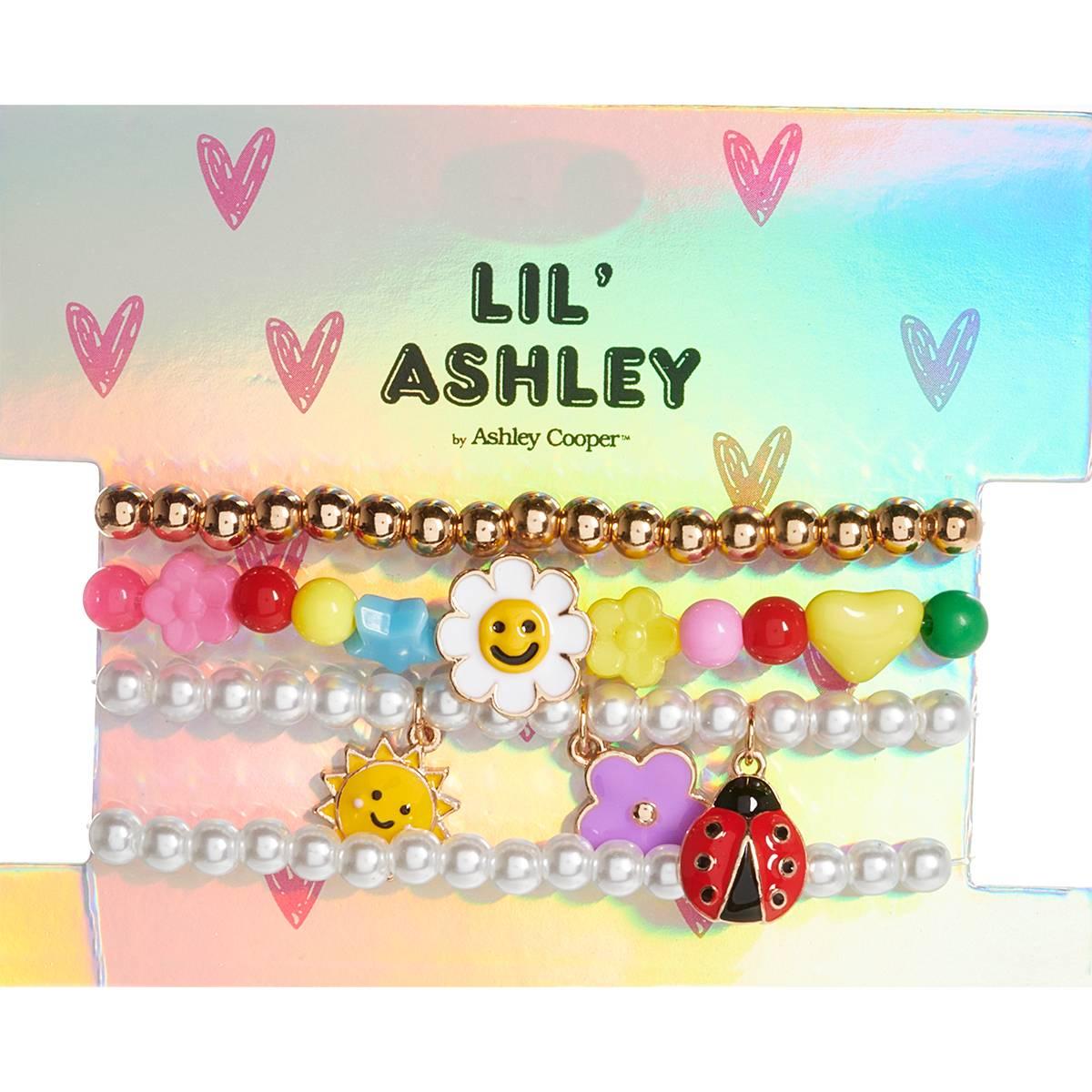Click here for Kids Lil Ashley Gold-Tone Sun/Flower/Ladybug Brace... prices