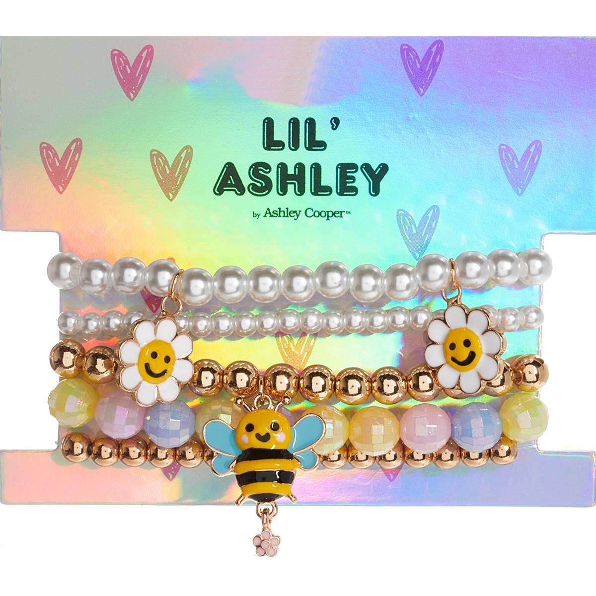 Click here for Kids Lil Ashley Gold-Tone Daisy Charm Bracelet Set prices