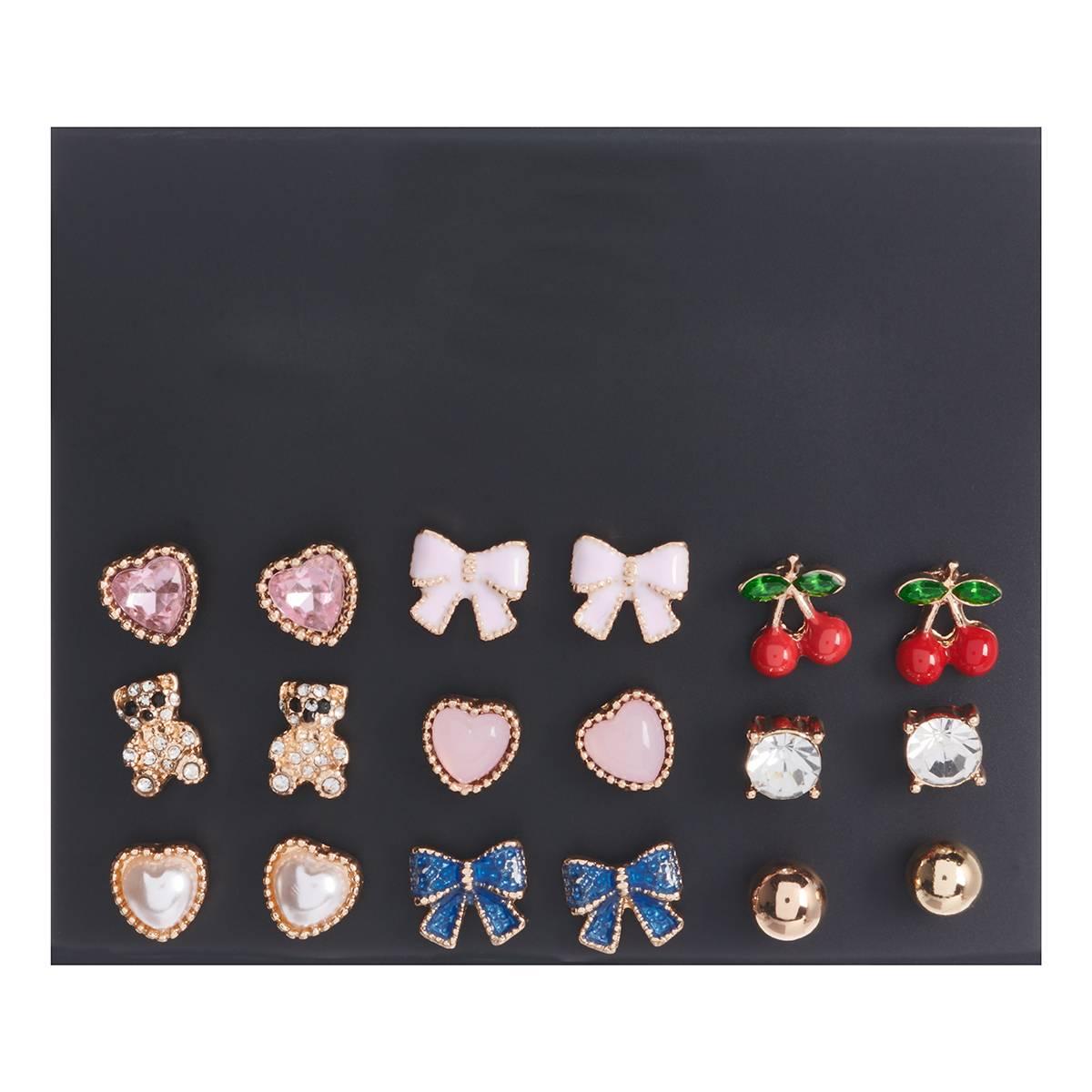 Click here for Ashley 9pr. Multi-Stud Earring Set prices
