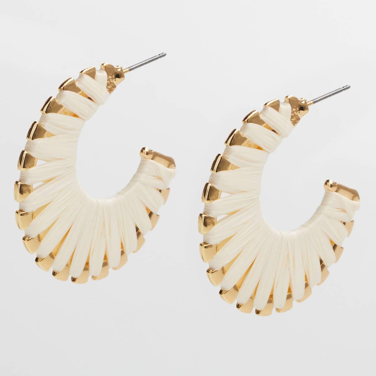 Click here for Ashley Cooper(tm) Half-Hoop Earrings with Wrapped... prices