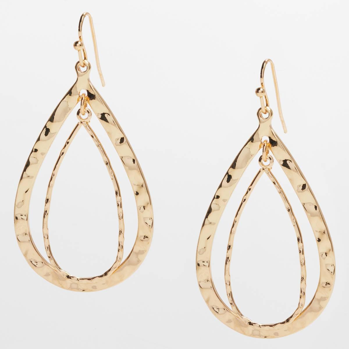 Click here for Ashley Cooper(tm) Hammered Textured Double Teardro... prices