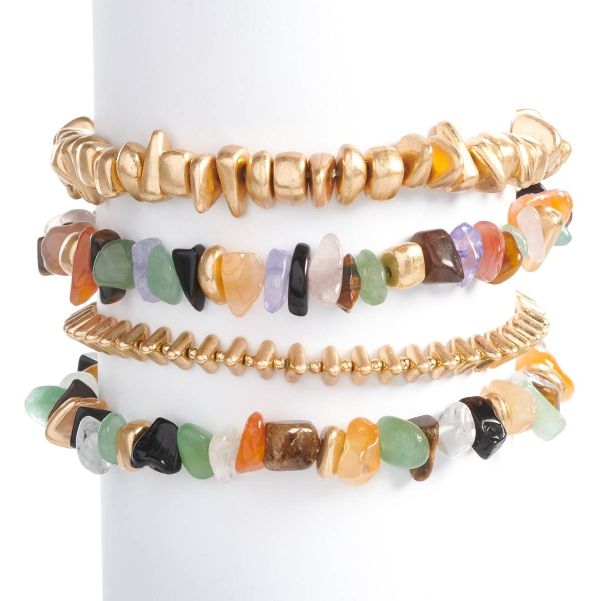 Click here for Ashley Cooper(tm) 4pc.Gold-Tone & Multi-Colored St... prices