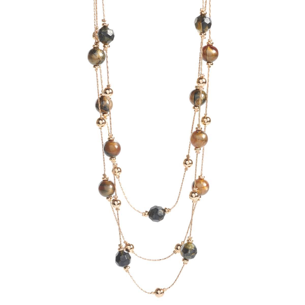 Click here for Ashley Cooper(tm) Brown & Gold-Tone Beads Multi-St... prices