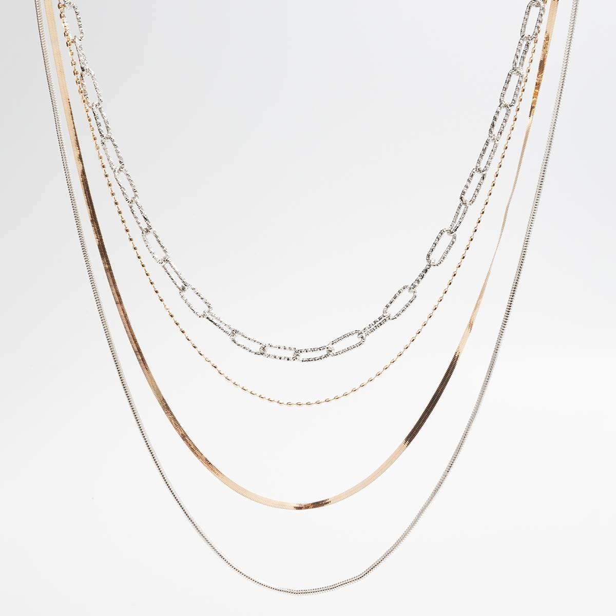 Click here for Ashley Cooper(tm) Layered Textured Link Chain Neck... prices