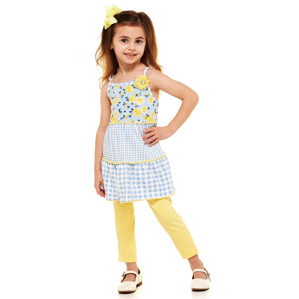 Click here for Girls (4-6x) Kids Headquarters(R) 2pc. Gingham/Flo... prices