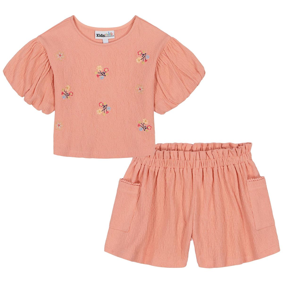 Click here for Girls (4-6x) KHQ(R) Embroidered Puff Sleeve Top &... prices