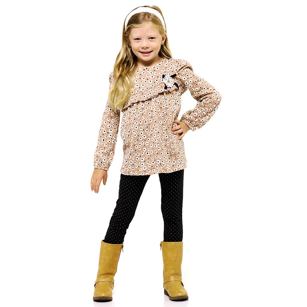 Click here for Girls (4-6x) Kids Headquarters(R) 2pc. Floral Dot... prices