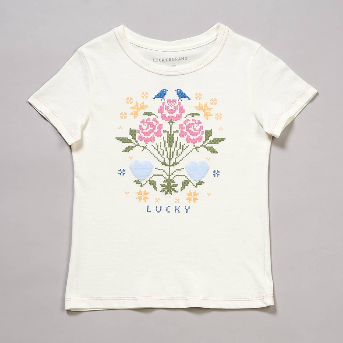 Click here for Girls (7-16) Lucky Brand Cross Stitch Flower Graph... prices