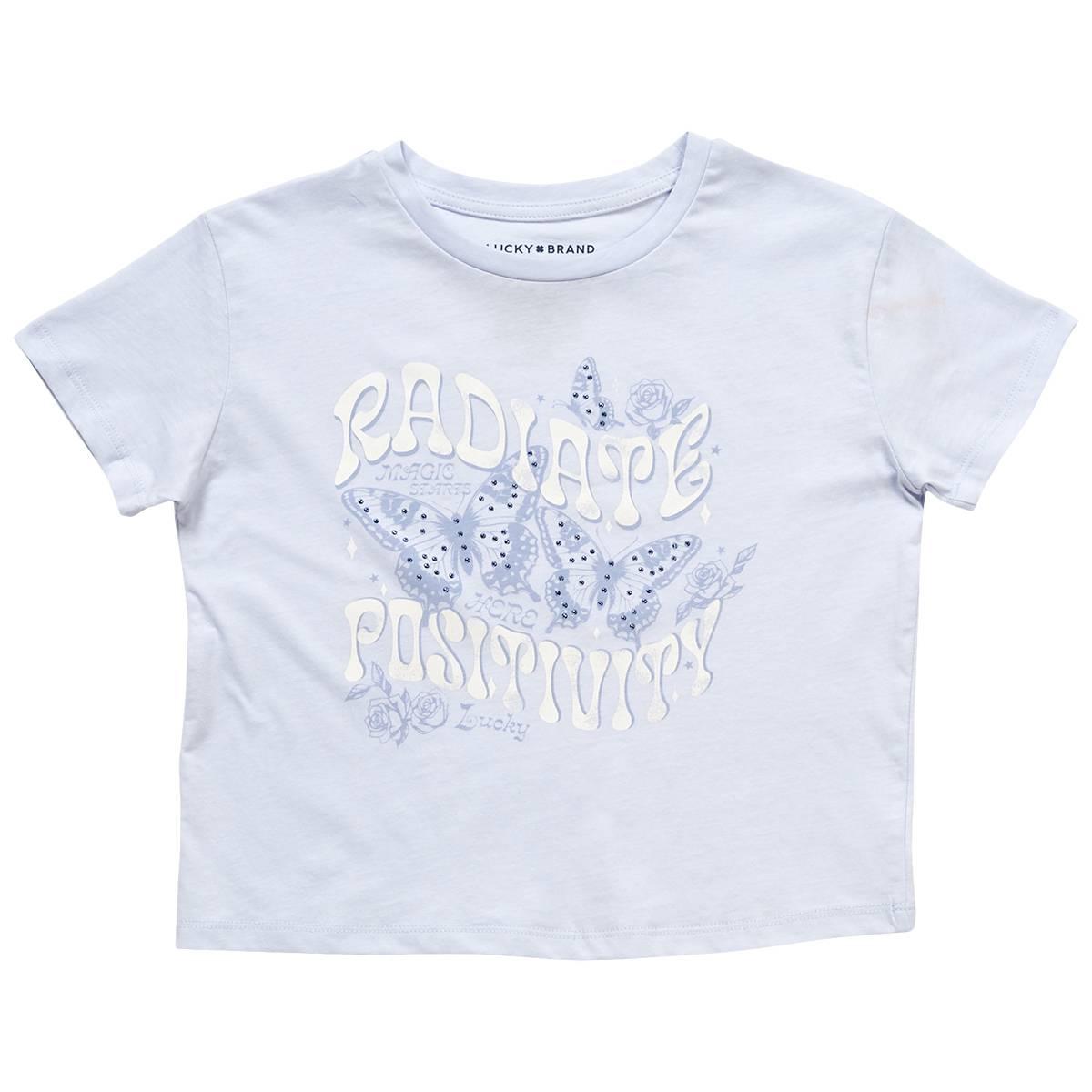 Click here for Girls (7-16) Lucky Brand Short Sleeve Positivity G... prices