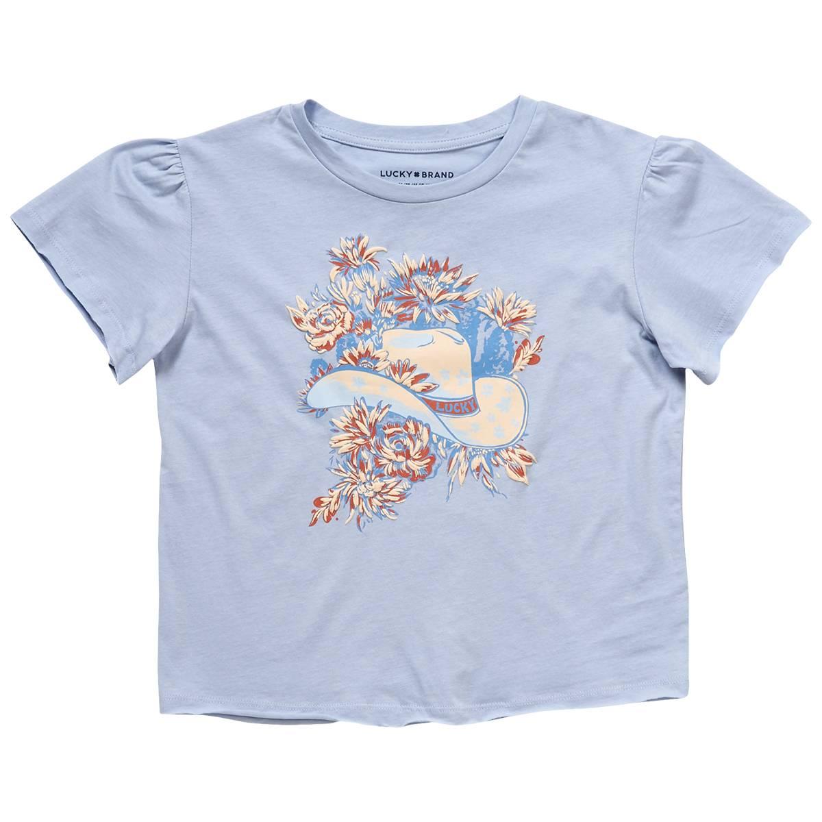 Click here for Girls (7-16) Lucky Brand Short Sleeve Cowgirl Hat... prices