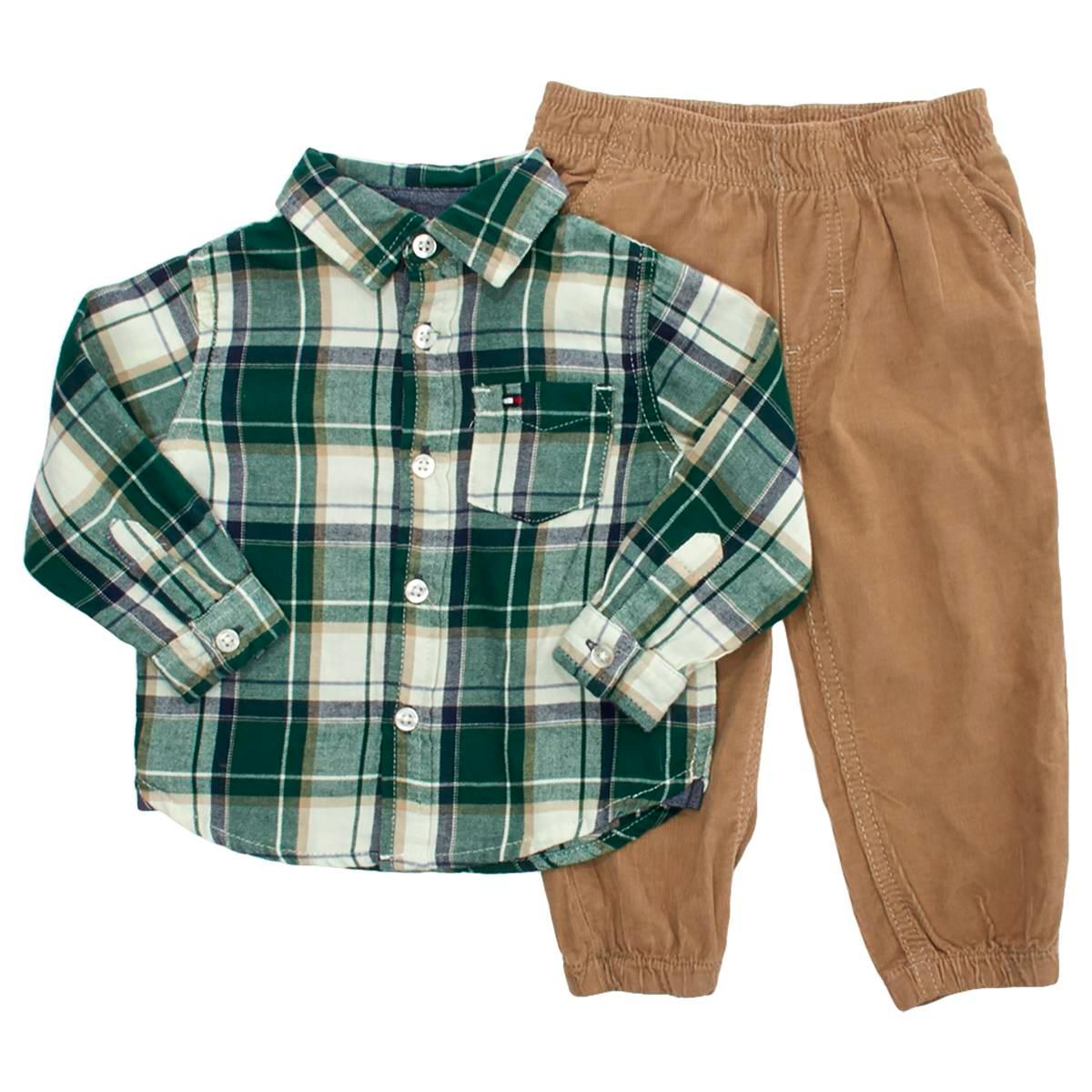 Click here for Baby Boy (12-24M) Tommy Hilfiger Plaid Woven Pants... prices