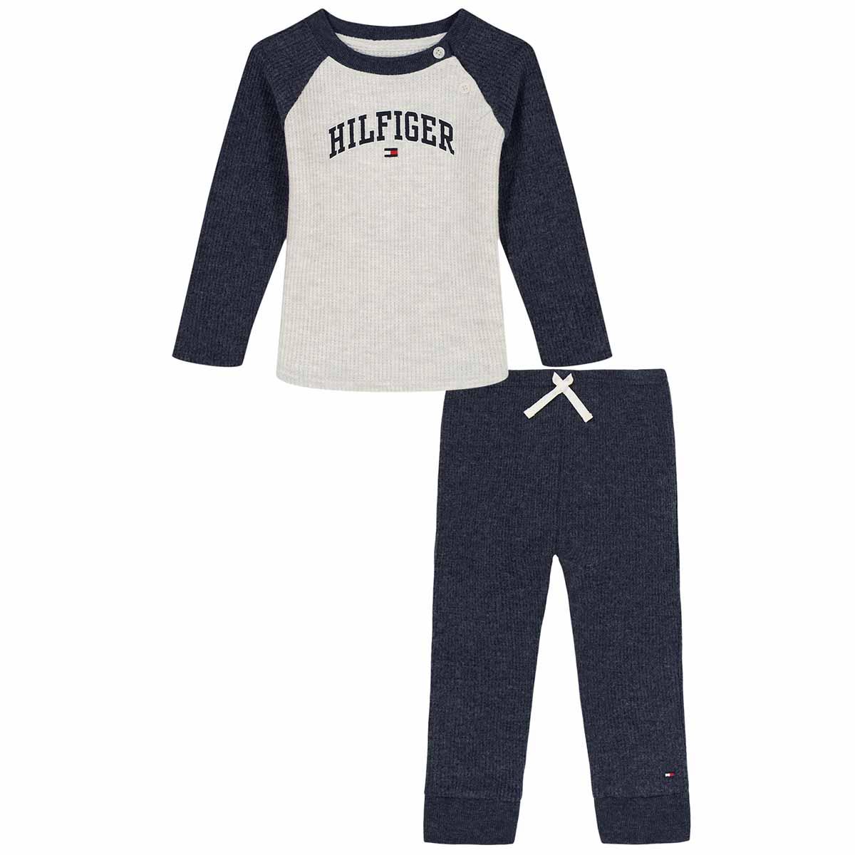 Click here for Baby Boy (12-24M) Tommy Hilfiger Thermal Top & Jog... prices