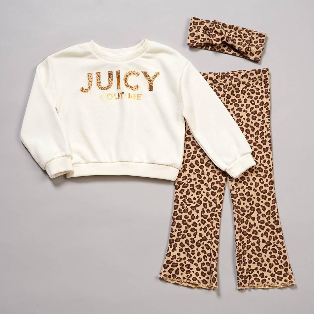 Click here for Toddler Girl Juicy Couture 3pc. Leopard Top & Pant... prices