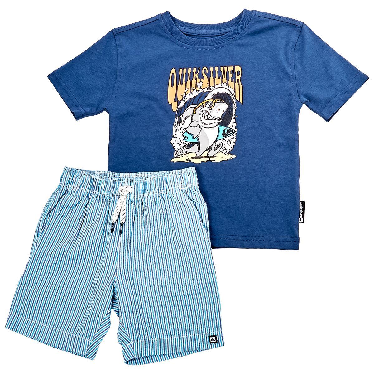 Click here for Toddler Boy Quiksilver Shark Graphic Tee & Stripe... prices