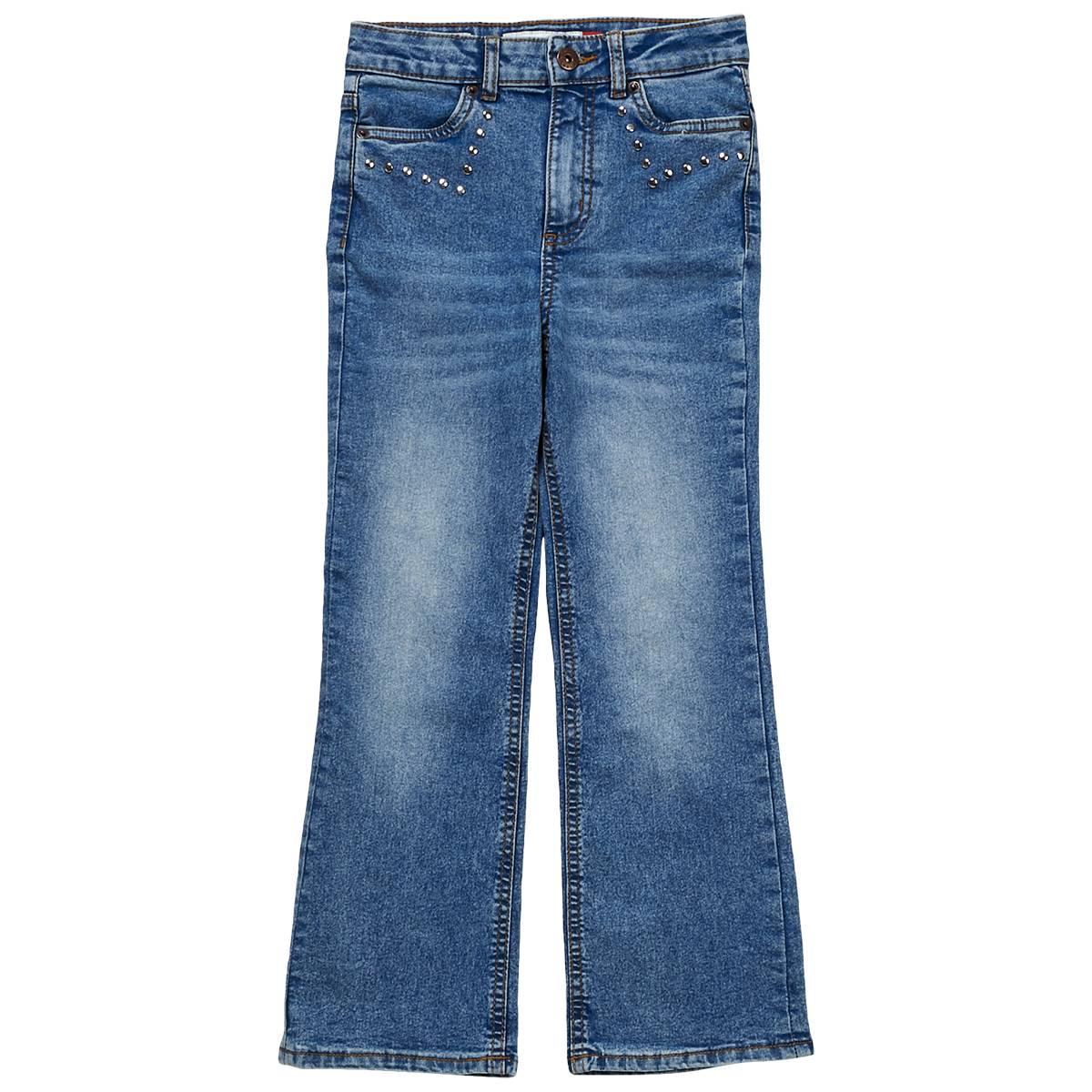 Click here for Girls (7-16) Lucky Brand High Rise Wide Leg Stud J... prices