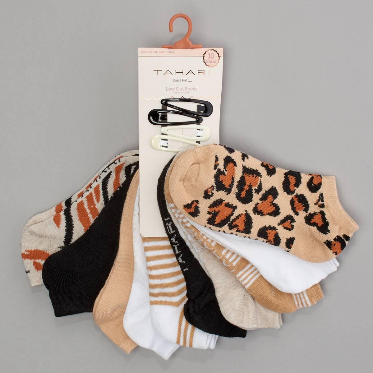 Click here for Girls Tahari 10pk. Large Cat Low Cut Socks prices