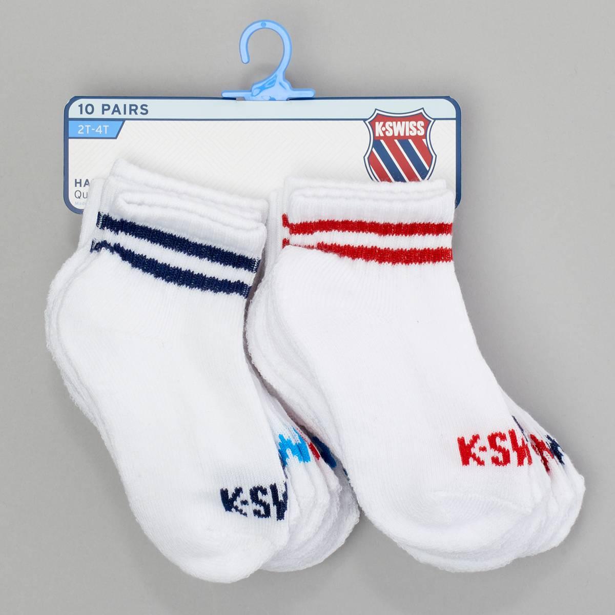 Click here for Toddler Boy K-Swiss 10pk. Striped Ankle Quarter So... prices