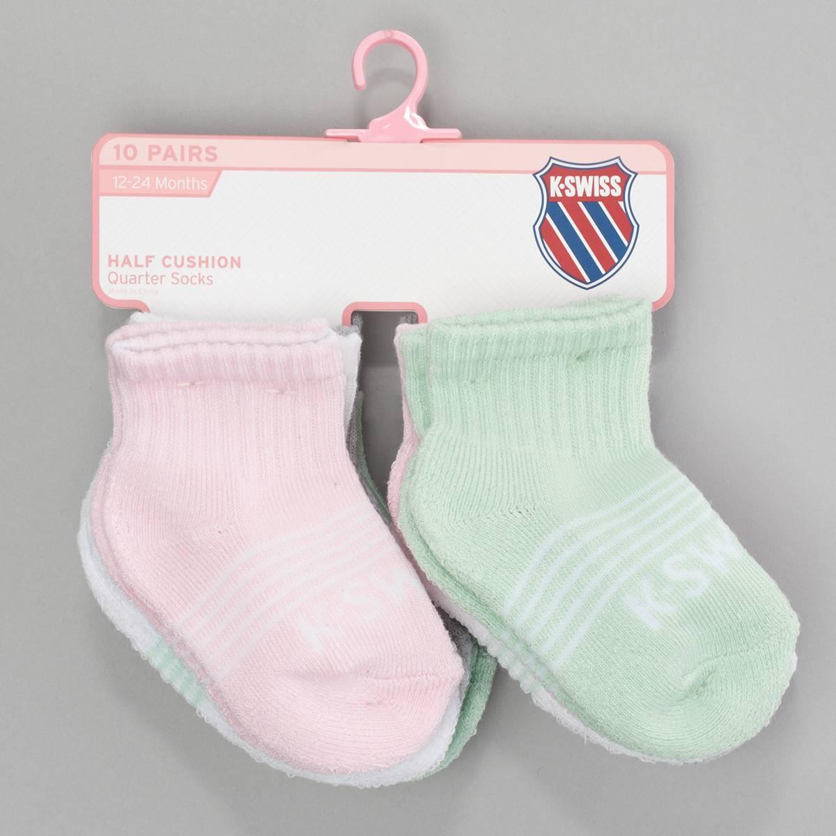 Click here for Baby Girl (12-24M) K-Swiss 10pk. Striped Athletic... prices