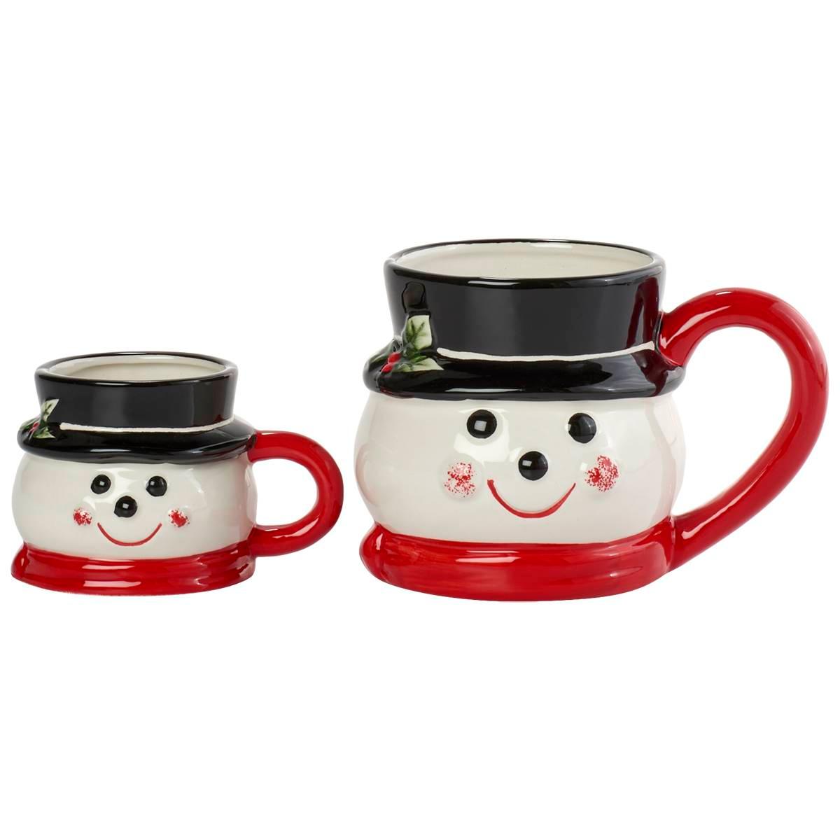Click here for Home Essentials Mommy & Me Snowman Mugs - Set of 2 prices