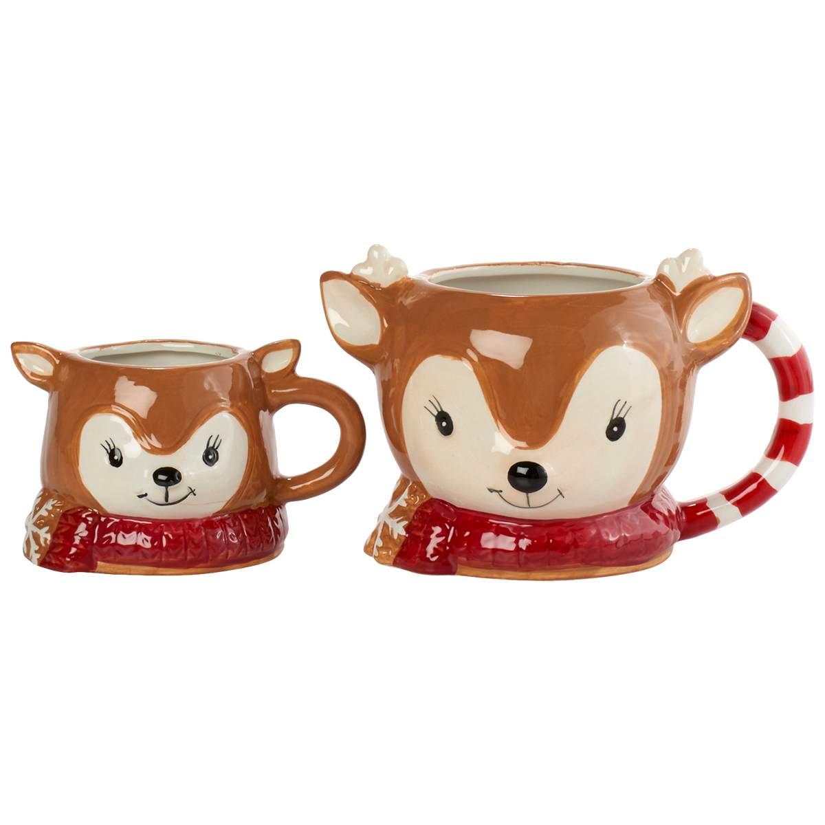 Click here for Home Essentials Mommy & Me Reindeer Mugs - Set of... prices