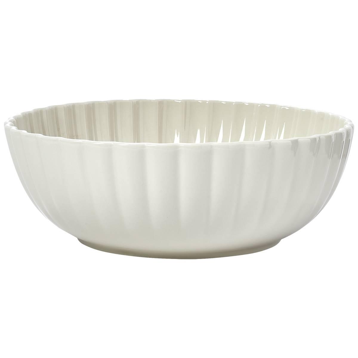 Click here for Home Essentials 11in White Scallop Serving Bowl prices