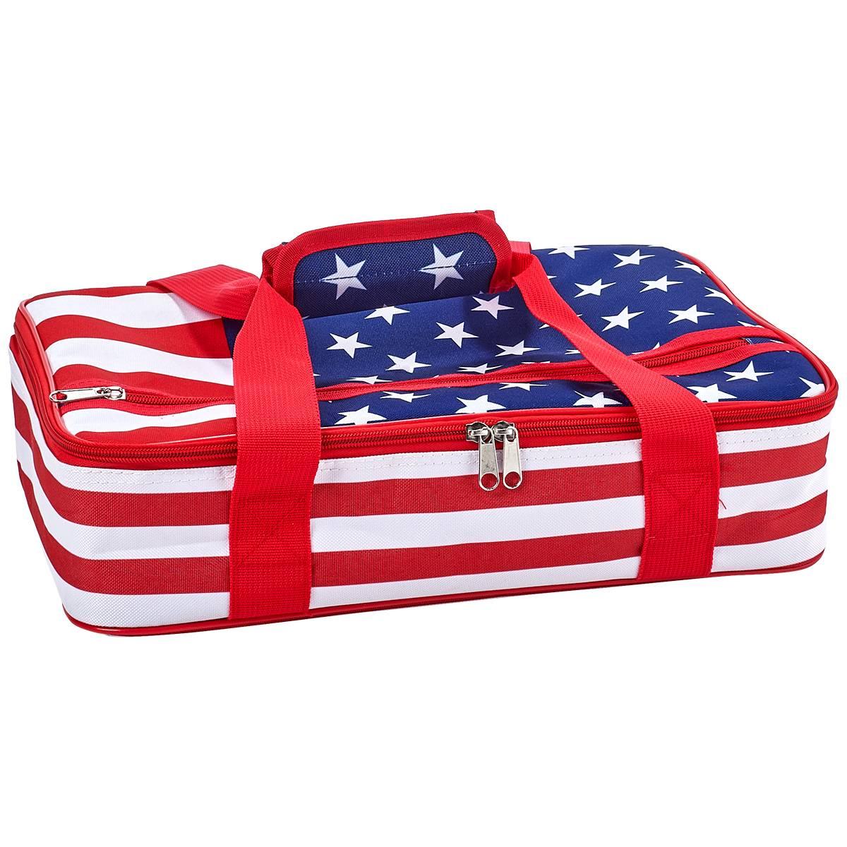 Click here for Home Essentials 16 In Americana Casserole Tote prices