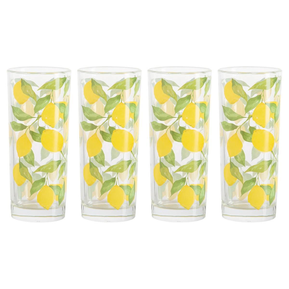 Click here for Home Essentials Set of 4 Lemon High Ball Glasses prices