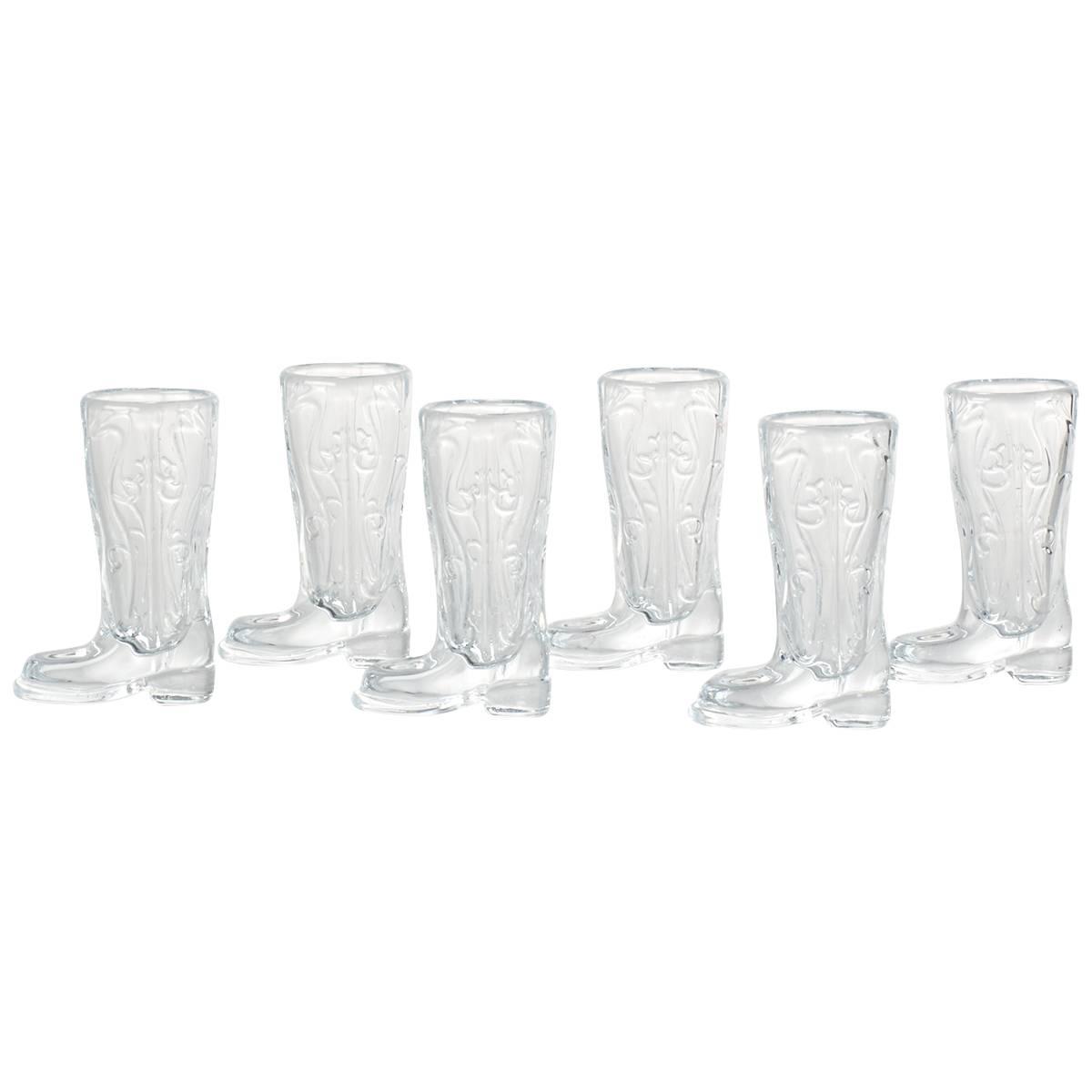 Click here for Home Essentials Boot Clear Shot Glasses - Set of 6 prices