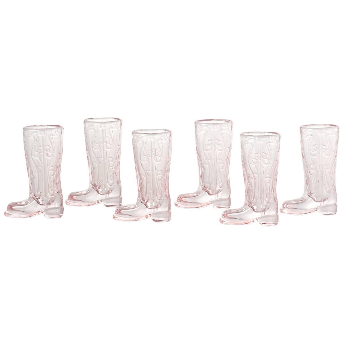 Click here for Home Essentials Boot Blush Shot Glasses - Set of 6 prices