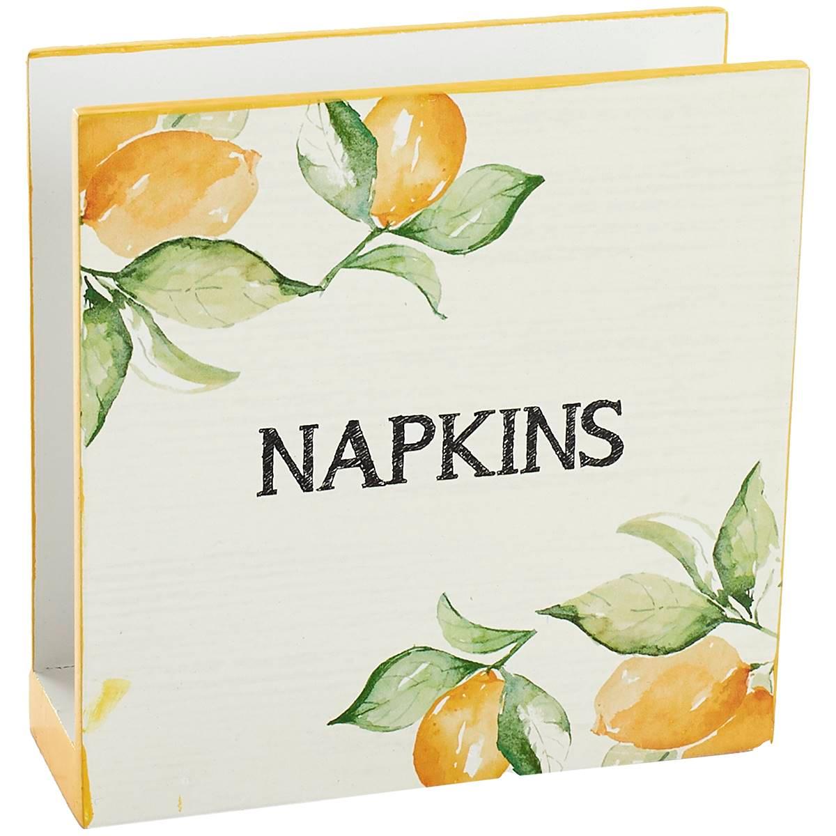 Click here for Home Essentials Lemon Wood Napkin Holder prices