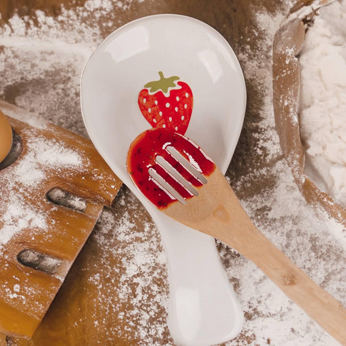 Click here for Home Essentials White with Strawberry Spoon Rest prices